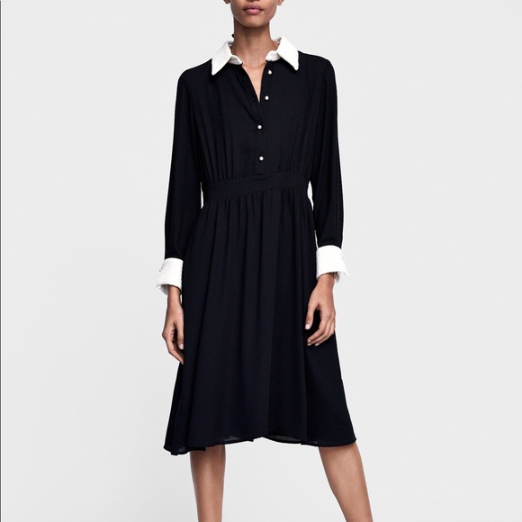 Zara | Dresses | Zara Contrasting Dress | Poshmark